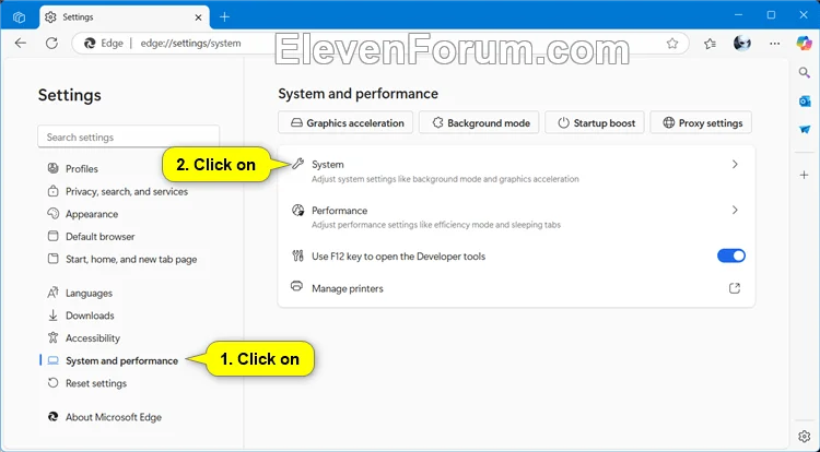 Enable or Disable Startup Boost in Microsoft Edge | Windows 11 Forum