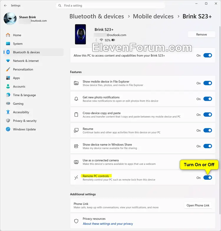 Enable or Disable Remote Lock Windows 11 PC from Android Mobile Devices ...