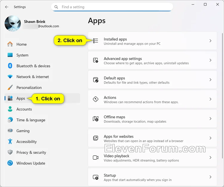 Find All Installed Apps and Programs in Windows 11 | Windows 11 Forum