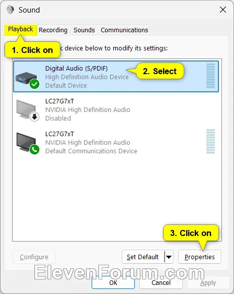 Change Audio Format of Sound Device in Windows 11 | Windows 11 Forum