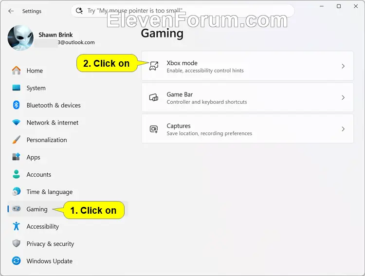 Enable or Disable Xbox Mode in Windows 11 | Windows 11 Forum