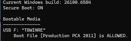 Reflect Boot Media After UEFI CA 2011 Revocation | Page 2 | Windows 11 ...