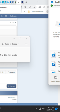 One drive dialog box way off to the right side, I cant move it over to ...