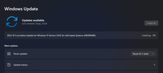 KB5018496 Cumulative Update Preview for Windows 11 Build 22621.755 ... KB5018496 Cumulative Update Preview for Windows 11 Build 22621.755 ...