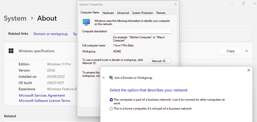 Win11 Home: Network ID greyed out | Windows 11 Forum Win11 Home: Network ID greyed out | Windows 11 Forum