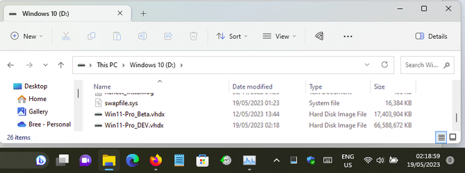 Which vhdx am I running Windows from ??? | Windows 11 Forum