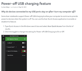 How to make the usb ports turn off when laptop is turn off | Page 2 ...
