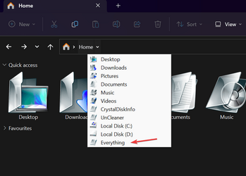 Customize root drop-down list? | Windows 11 Forum