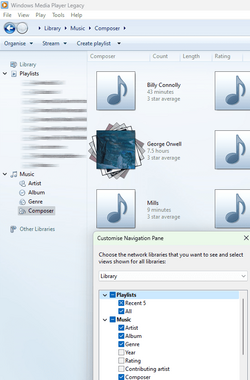 Windows Media Player: Unable to arrange by composer | Windows 11 Forum